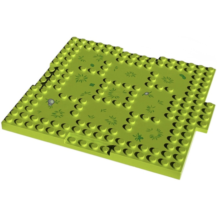 LEGO Plate 16 x 16 x 0.7 with Grass Decoration (16228) | Brick Owl ...