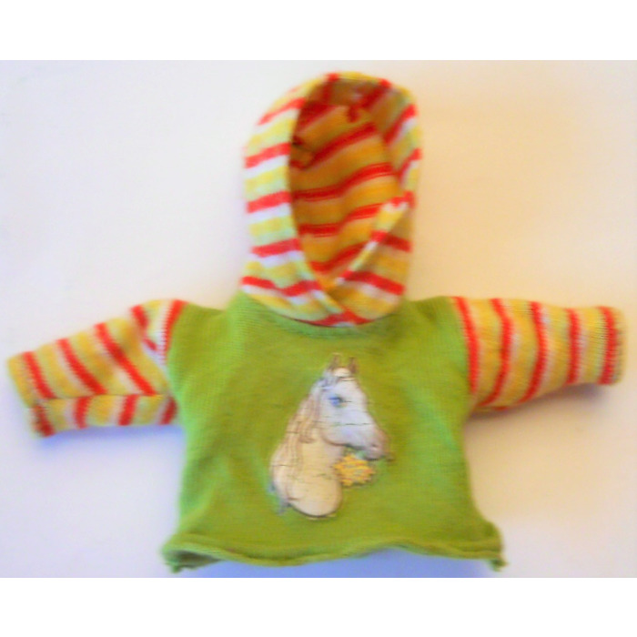 LEGO Scala Sweater with Striped Hood and Sleeves with Horse (72071 ...