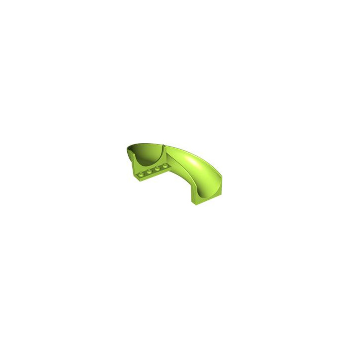 LEGO Lime Slide 7 x 12 Curved 180 (11267) | Brick Owl - LEGO Marketplace