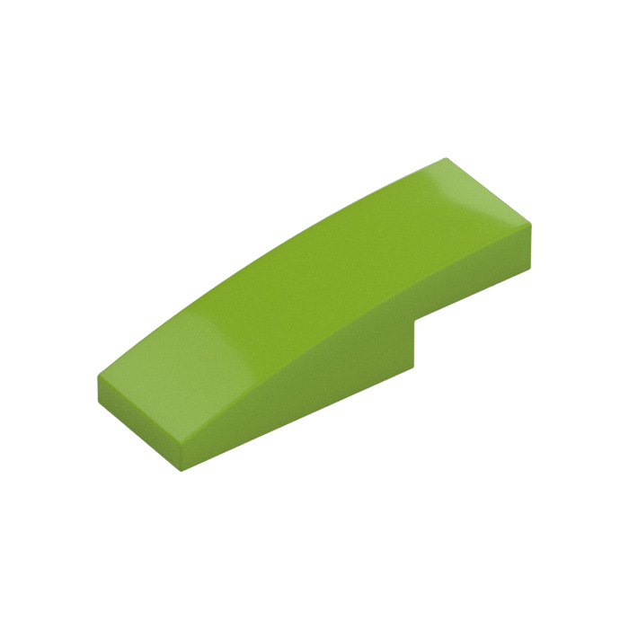 LEGO Lime Slope 0.7 x 3 Curved (7302) | Brick Owl