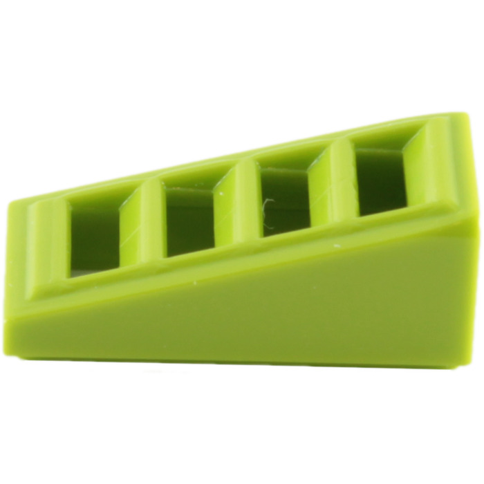 LEGO Lime Slope 1 x 2 x 0.7 (18°) with Grille (61409 / 113474) | Brick Owl