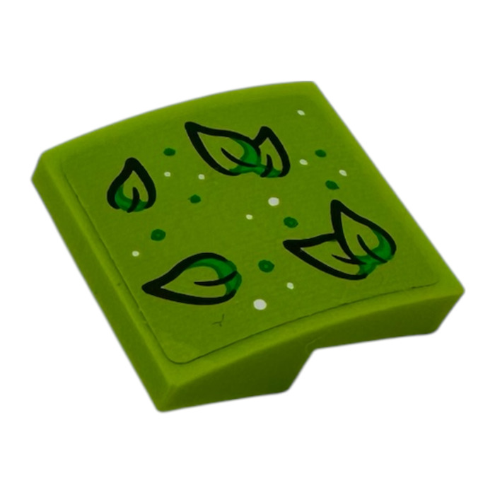 LEGO Slope 2 x 2 Curved with leaves Sticker (15068) | Brick Owl - LEGO ...