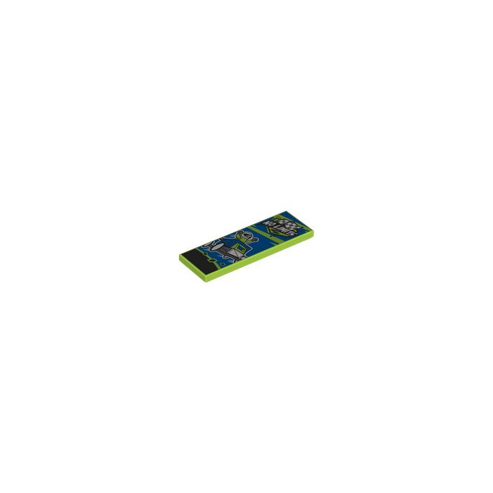 LEGO Lime Tile 2 x 6 with 'NO LIMITS', Checkered Racing Flags and Soap ...