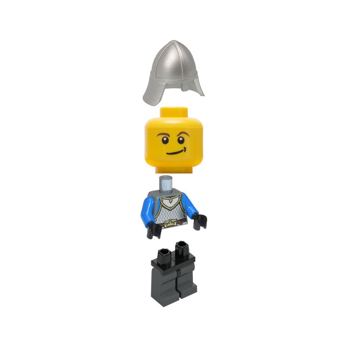 LEGO Lion Knight with Neck Protector, Chain Mail Armor, Blue Arms ...