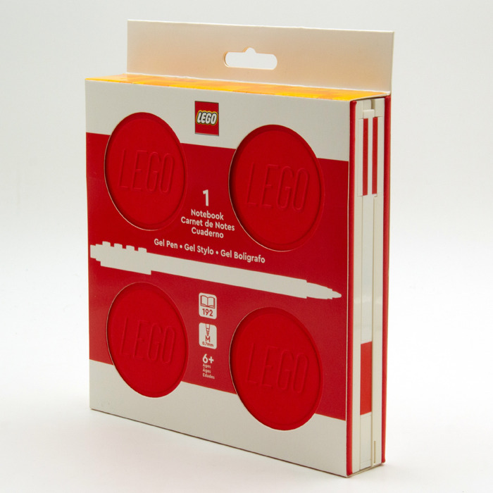 LEGO Locking Notebook with Gel Pen – Red (5009064) | Brick Owl