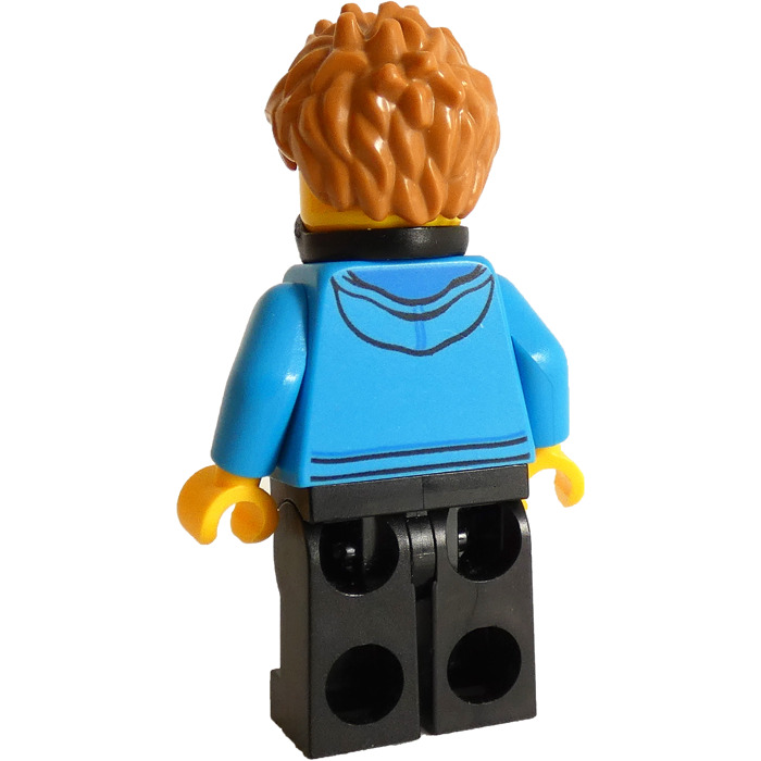 LEGO Logging Railway Worker - Medium Dark Flesh Spiky Hair Minifigure ...
