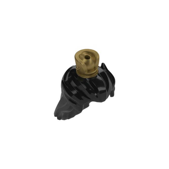 LEGO Long Hair Swept Back with Gold Crown (1895 / 1896) | Brick Owl ...