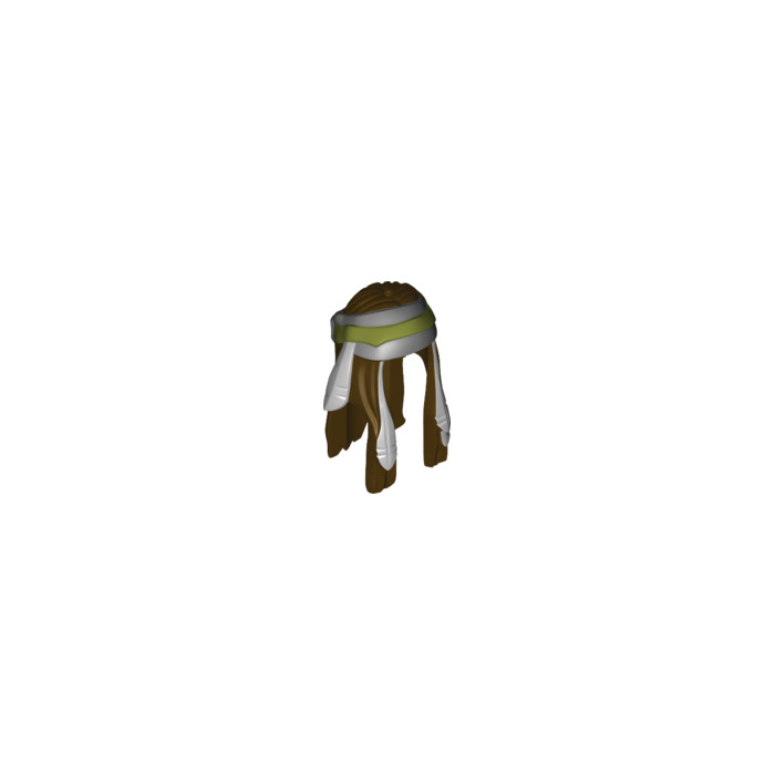 LEGO Long Hair with Feathers and Bandana Pattern (14378) | Brick Owl