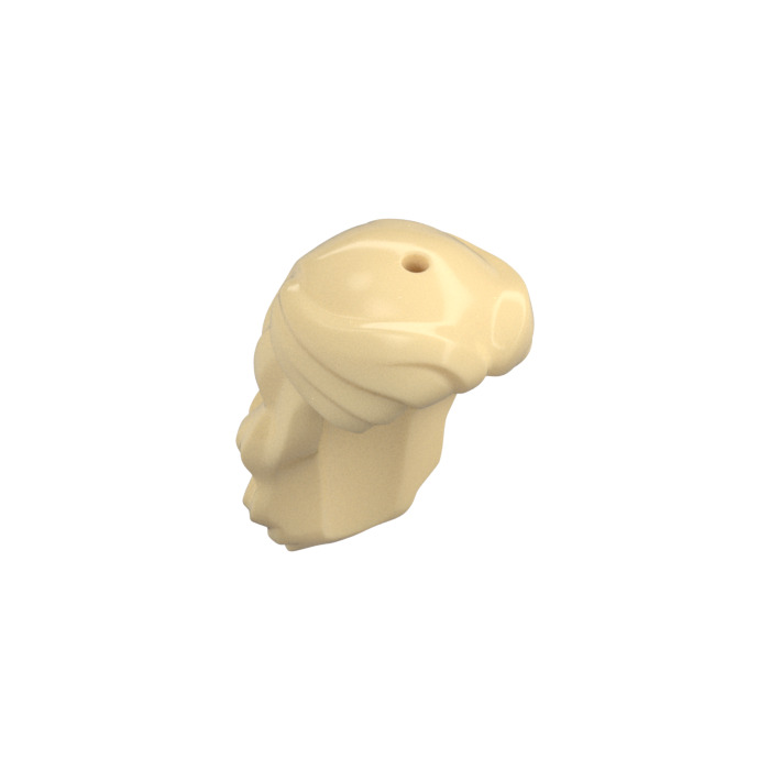 LEGO Long Wavy Hair with Parted Bangs Swept Back (7054) | Brick Owl