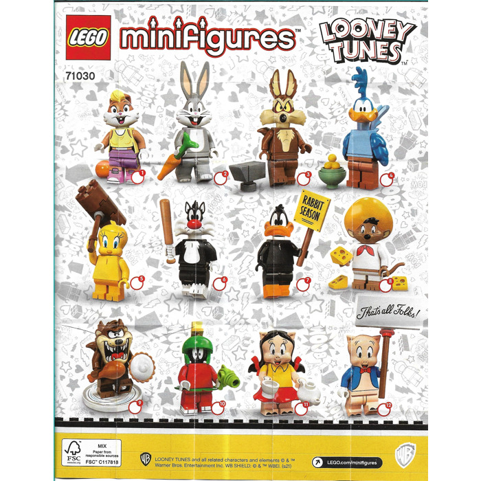 LEGO Looney Tunes Series Collectable Minifigures Random Pack Set 71030 ...