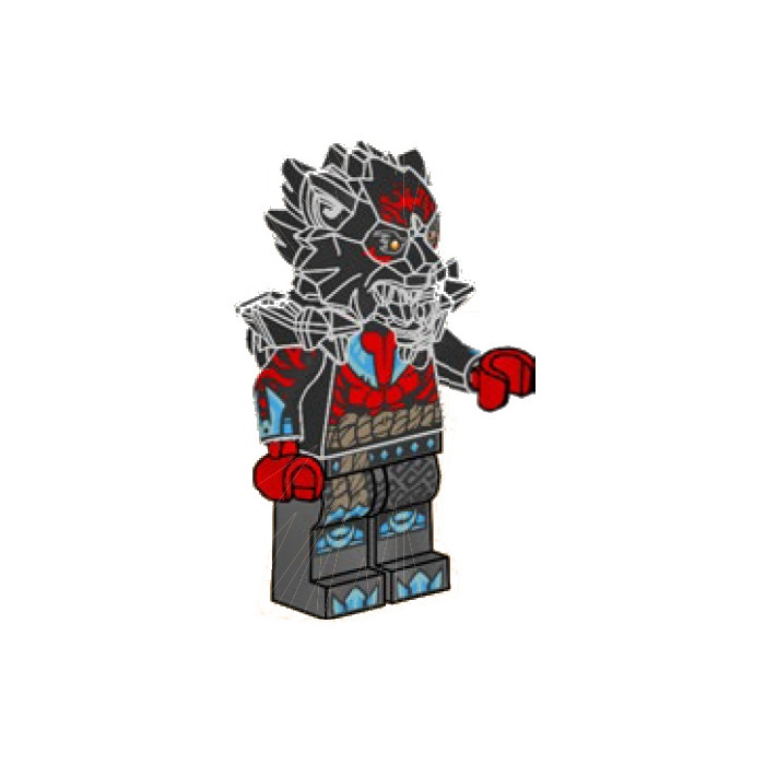 LEGO Lord Ras with Red Markings and Black Shoulder Armor Minifigure ...
