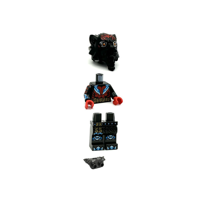 LEGO Lord Ras with Red Markings and Pearl Dark Gray Shoulder Armor ...