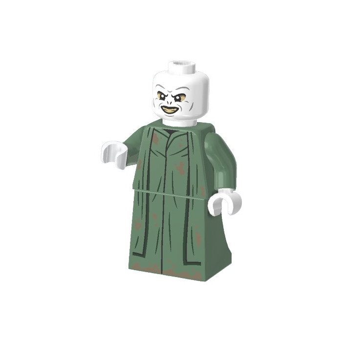 LEGO Lord Voldemort with Sand Green Robe with Printed Skirt Minifigure ...