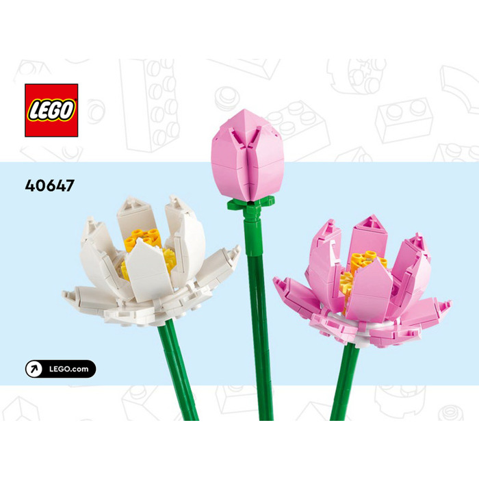 LEGO Lotus Flowers Set 40647 Instructions | Brick Owl - LEGO Marketplace
