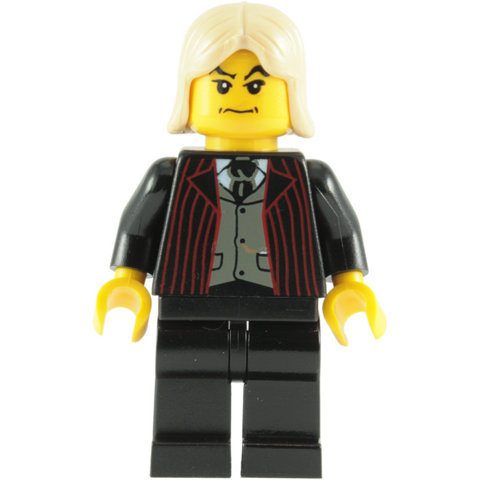 LEGO Lucius Malfoy with Black Suit with Red Stripes Minifigure | Brick ...