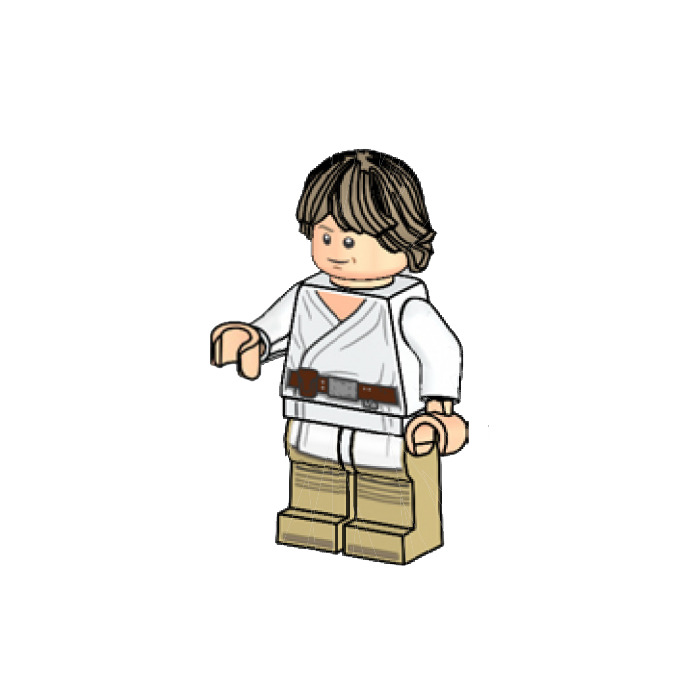 LEGO Luke Skywalker (SMART Play) with Tatooine Outfit Minifigure ...