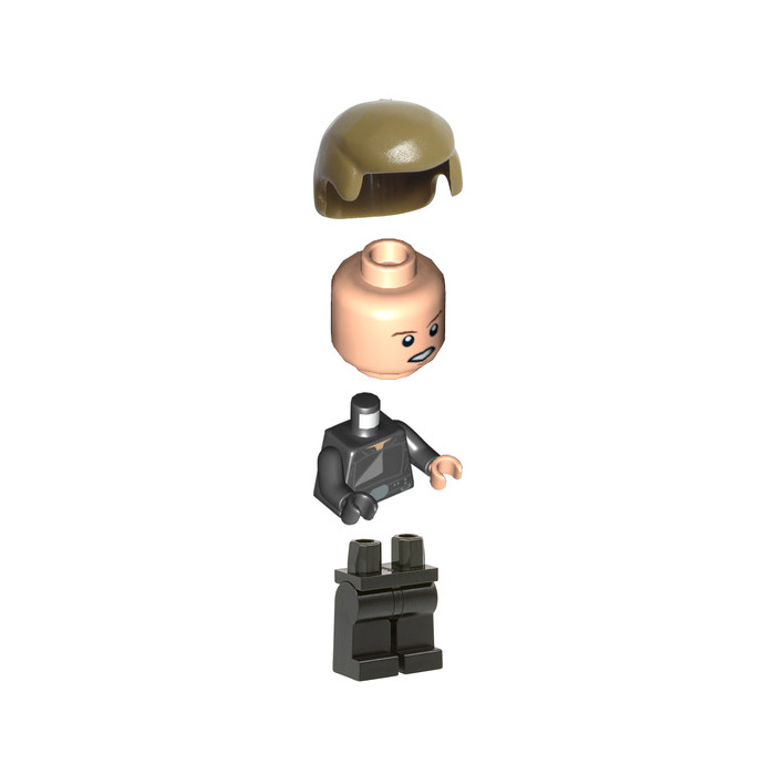 LEGO Luke Skywalker with Jedi Master Endor Outfit and Dark Tan Hair ...