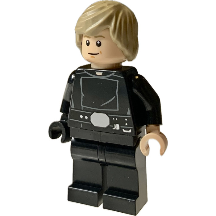 LEGO Luke Skywalker with Jedi Master Outfit and Mid-Length Hair (Smile ...