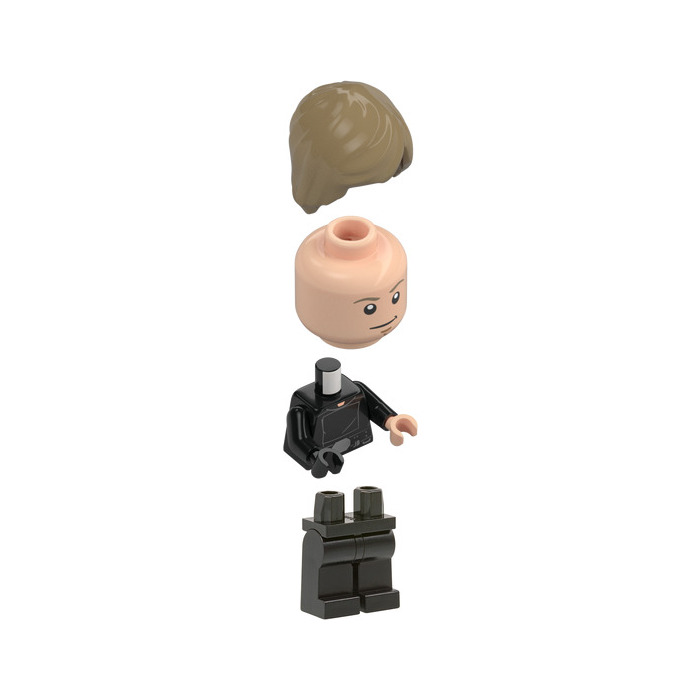 LEGO Luke Skywalker with Jedi Master Outfit and Mid-Length Hair (Smile ...