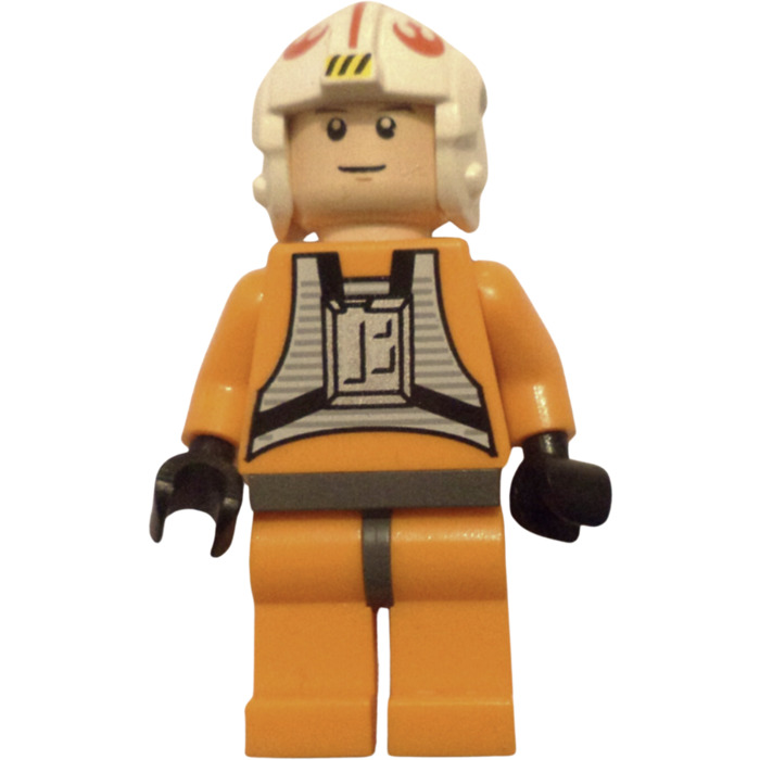 LEGO Luke Skywalker with Pilot Outfit with Dark Stone Gray Hips ...