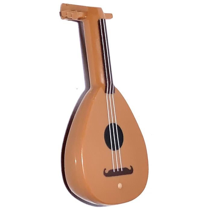 LEGO Lute with Dark Brown Neck and Silver Strings (80503 / 83344 ...