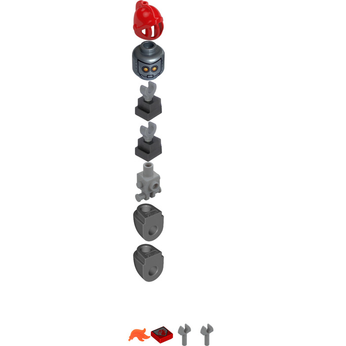 LEGO Macy Bot with Red Helmet Minifigure | Brick Owl - LEGO Marketplace