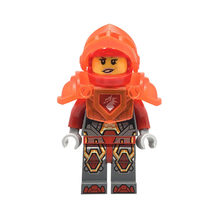LEGO Macy with Neon Reddish Orange Visor and Armor Minifigure | Brick ...
