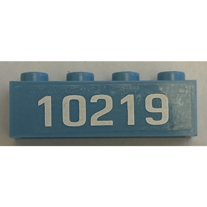 LEGO Maersk Blue Brick 1 x 4 with '10219' Sticker (3010) | Brick Owl ...