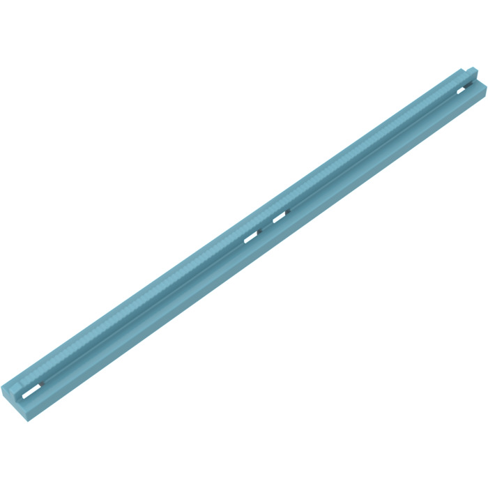 LEGO Maersk Blue Slotted Train Track Straight Rail with Slots (3228 ...