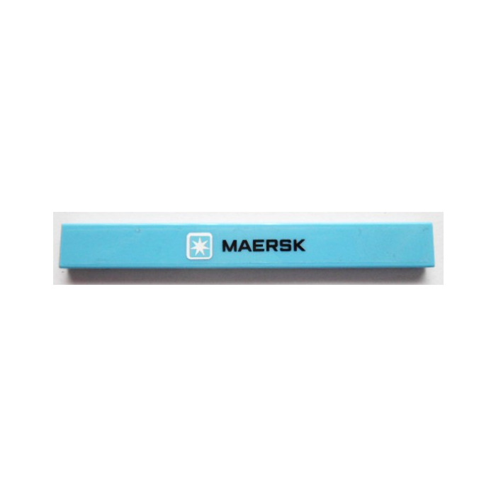LEGO Maersk Blue Tile 1 x 8 with Large Maersk Logo and MAERSK Sticker ...