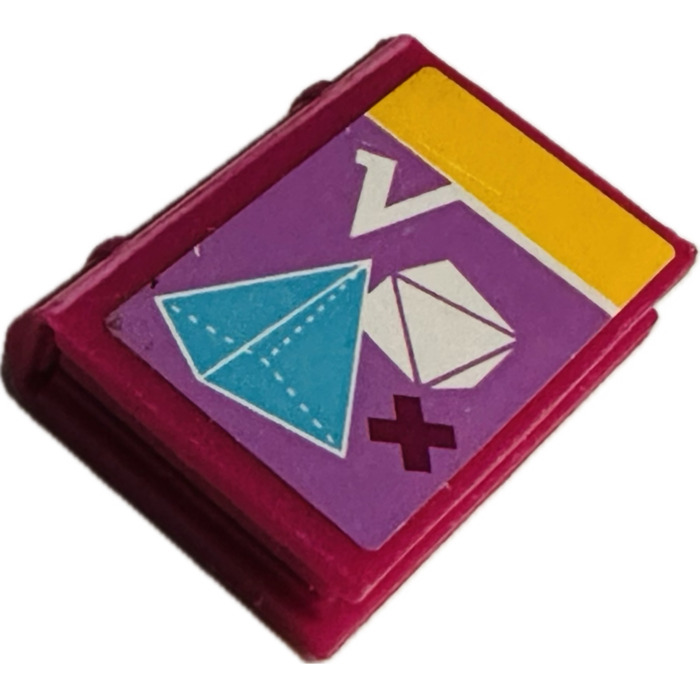 LEGO Magenta Book 2 x 3 with Math Textbook Sticker (33009) | Brick Owl ...
