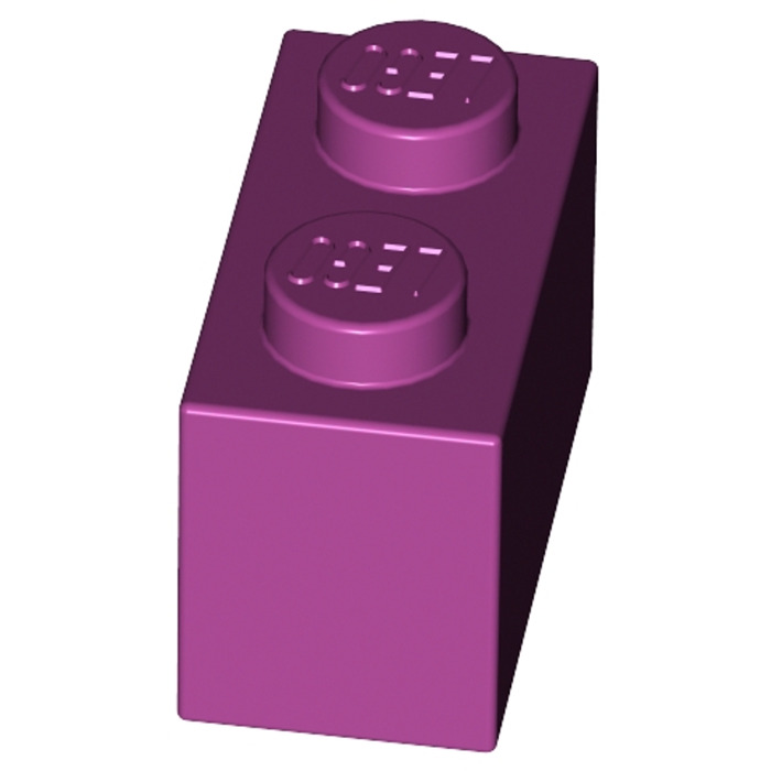 LEGO Magenta Brick 1 x 2 with Bottom Tube (3004 / 93792) | Brick Owl ...
