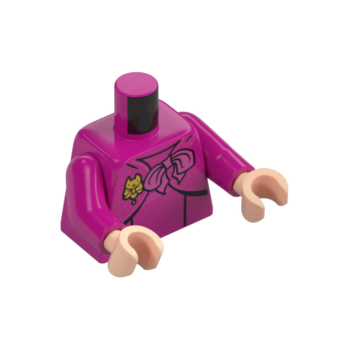 LEGO Magenta Dolores Umbridge with Magenta Dress Minifig Torso (973 / ...