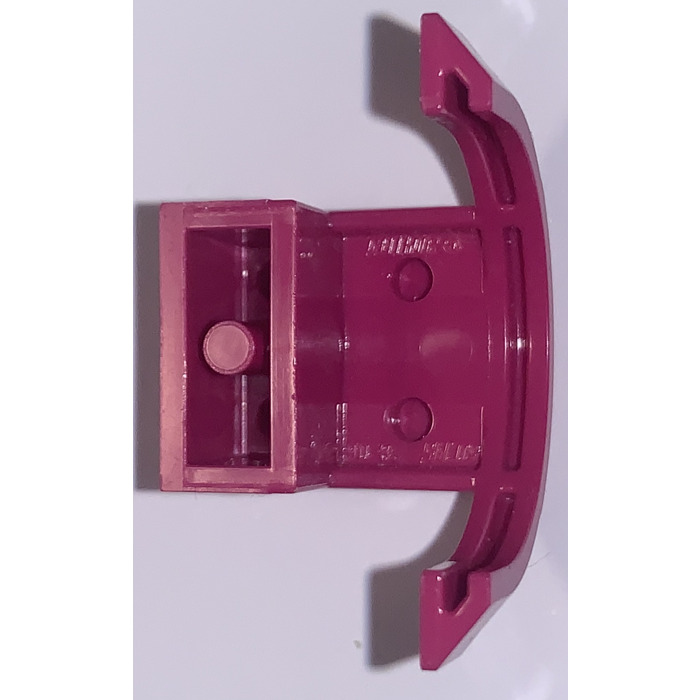 LEGO Magenta Mudguard Brick 2.5 x 4 x 1.7 with Wheel Arch (50745 ...