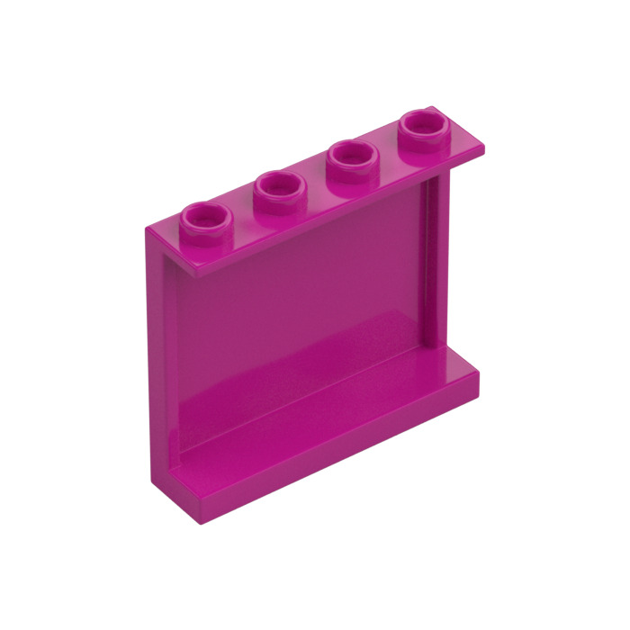 LEGO Magenta Panel 1 x 4 x 3 with Side Supports (35323 / 60581) | Brick ...