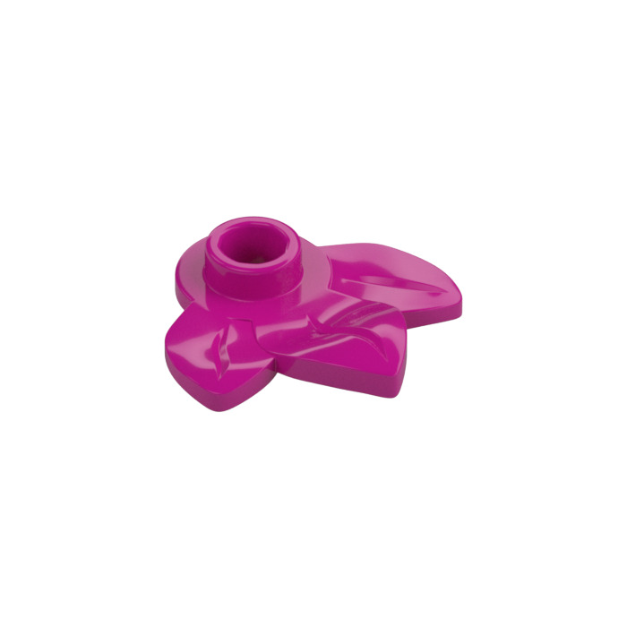 LEGO Magenta Plate 1 x 1 Plant with 3 Leaves (32607) | Brick Owl