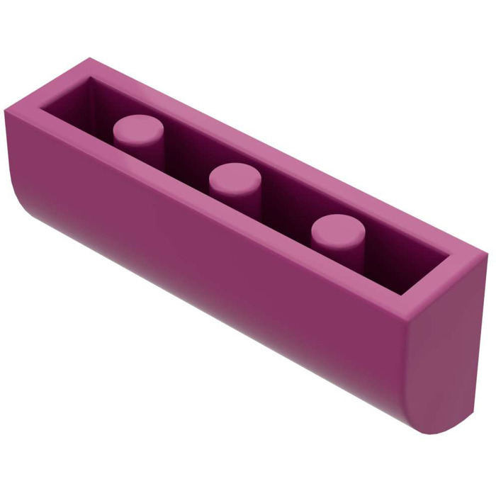 LEGO Magenta Slope 1 x 4 x 1.3 Curved (6191 / 10314) | Brick Owl