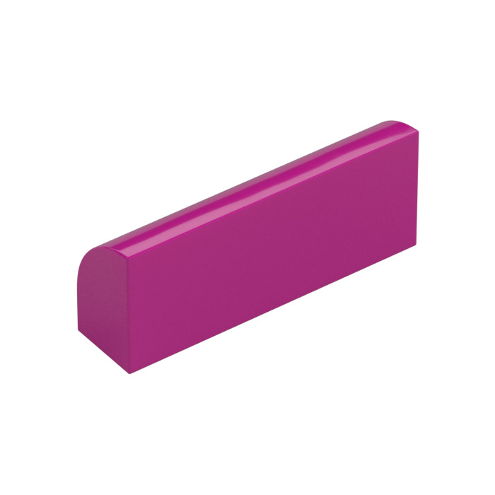 LEGO Magenta Slope 1 x 4 x 1.3 Curved (6191 / 10314) | Brick Owl