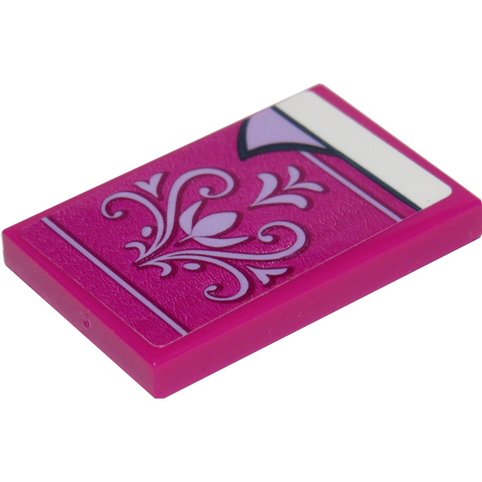 LEGO Magenta Tile 2 x 3 with sleeping bag Sticker (26603) | Brick Owl ...