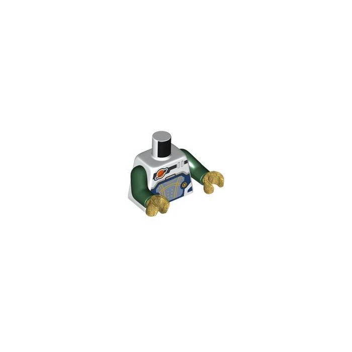 LEGO Male Astronaut with Dark Green Helmet and Solar Panels Minifig ...
