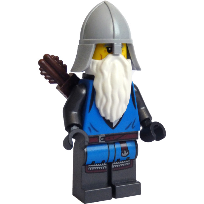 LEGO Male Black Falcon Knight with White Beard Minifigure | Brick Owl ...