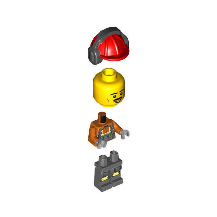 LEGO Male Construction Worker Minifigure | Brick Owl - LEGO Marketplace