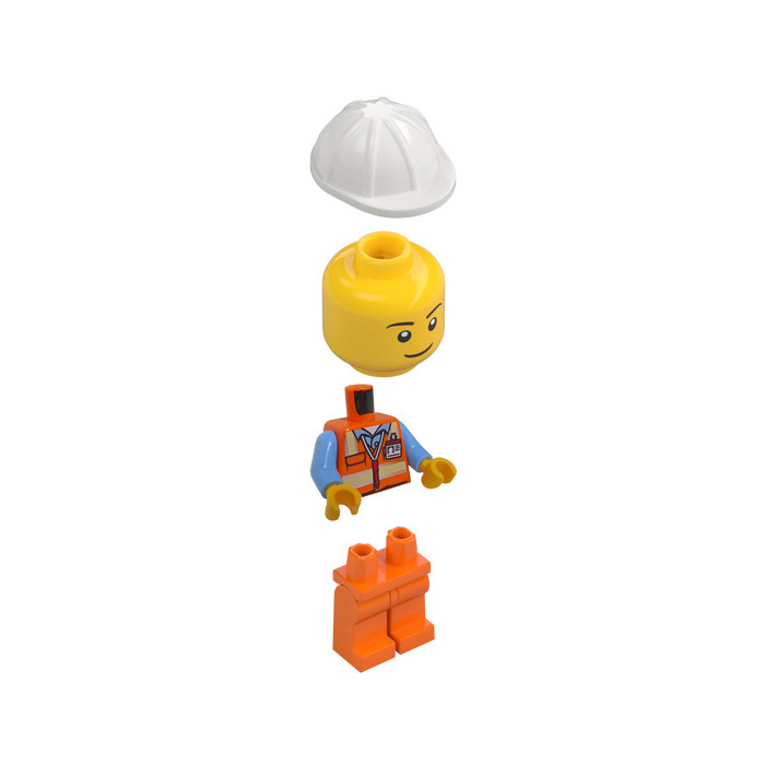 LEGO Male Construction Worker Minifigure | Brick Owl - LEGO Marketplace