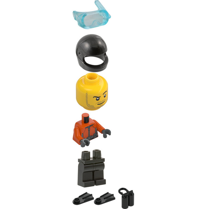 LEGO Male Diver Minifigure | Brick Owl - LEGO Marketplace