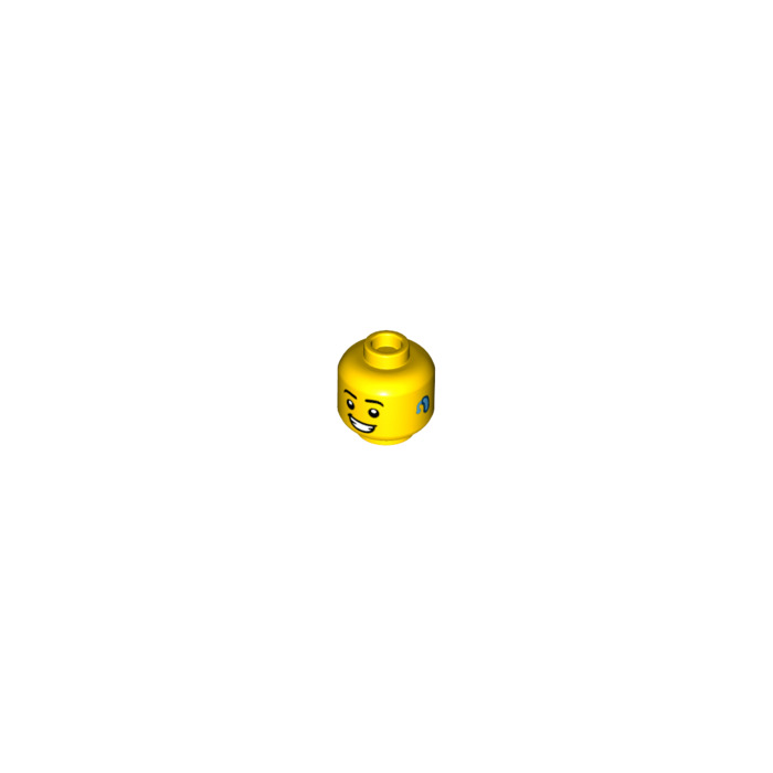 LEGO Male Head with Smile and Hearing Aid (3626 / 100108) | Brick Owl
