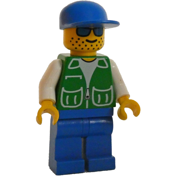 LEGO Male with Blue Sunglasses Minifigure | Brick Owl - LEGO Marketplace