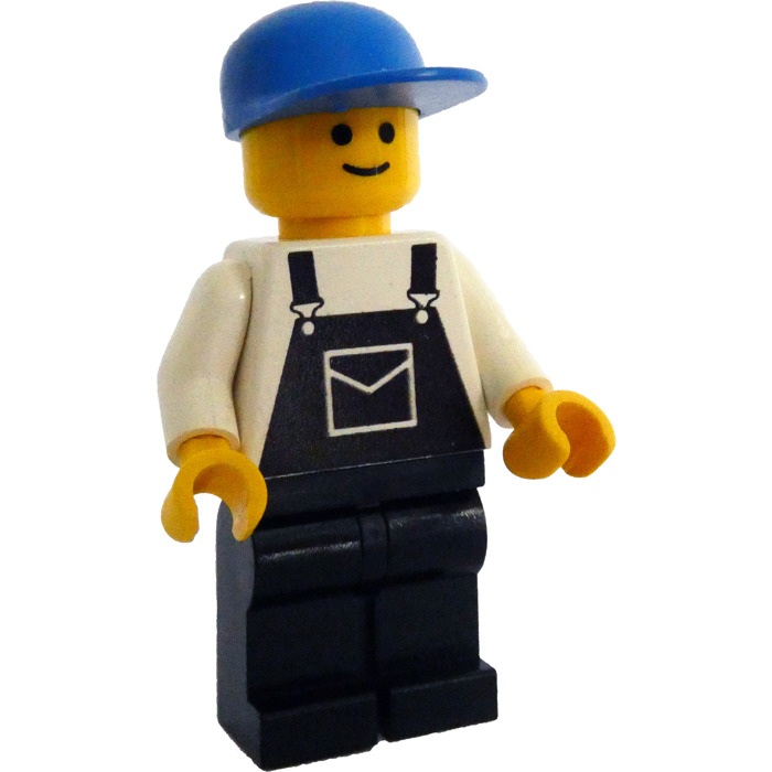 LEGO Man with Black Overalls Minifigure | Brick Owl - LEGO Marketplace