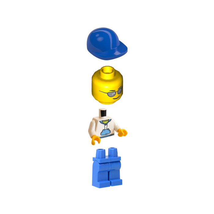 LEGO Man with Blue Cap and Glasses Minifigure | Brick Owl - LEGO ...
