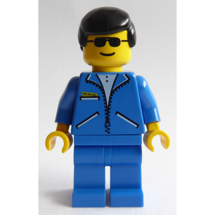 LEGO Man with Blue Jacket and Black Hair Minifigure | Brick Owl - LEGO ...