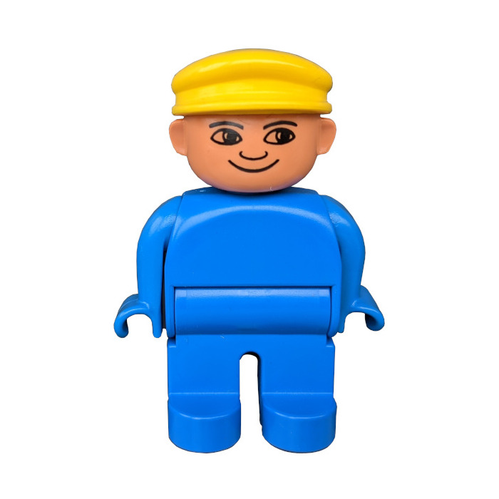 LEGO Man with Blue Outfit and Yellow Cap Duplo Figure | Brick Owl ...